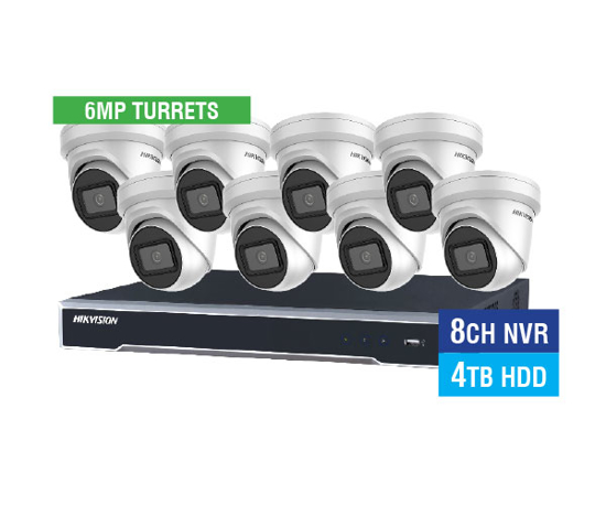 Ness Corporation. 8CH NVR KIT with 8x 114-070